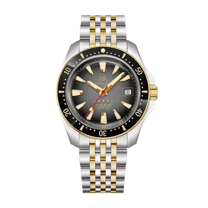 SHANGHAI WATCH 114 MILITARY DIVER GREY DIAL GOLDEN - RED ARMY WATCHES ...