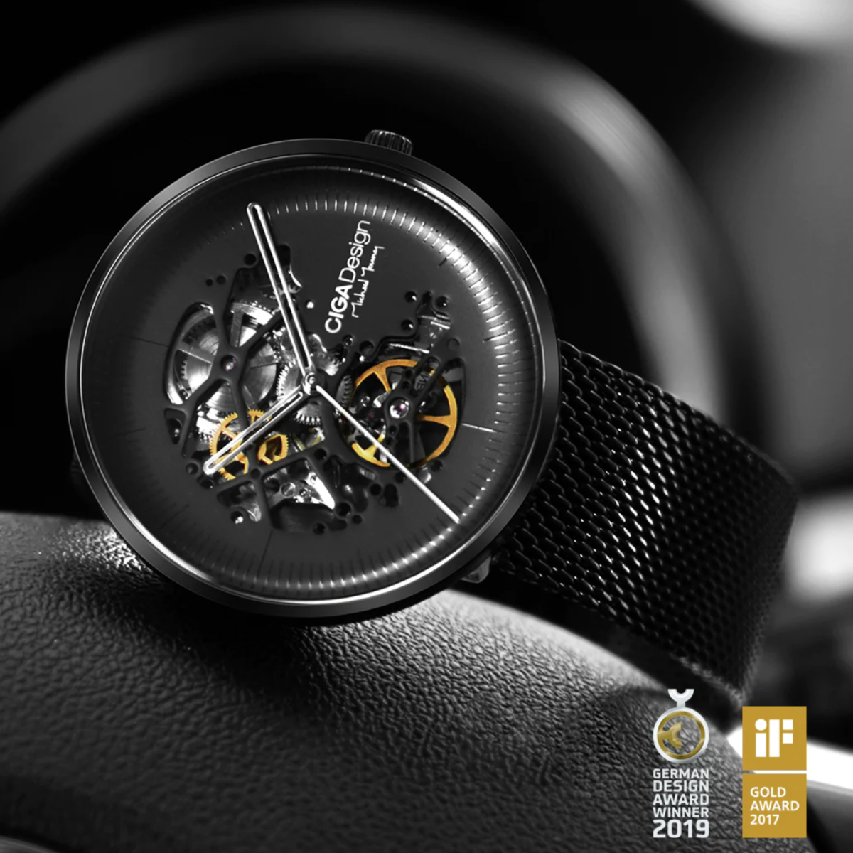 CIGA Design MY-Series Black Mechanical Watch - Red Army Watches – Red ...