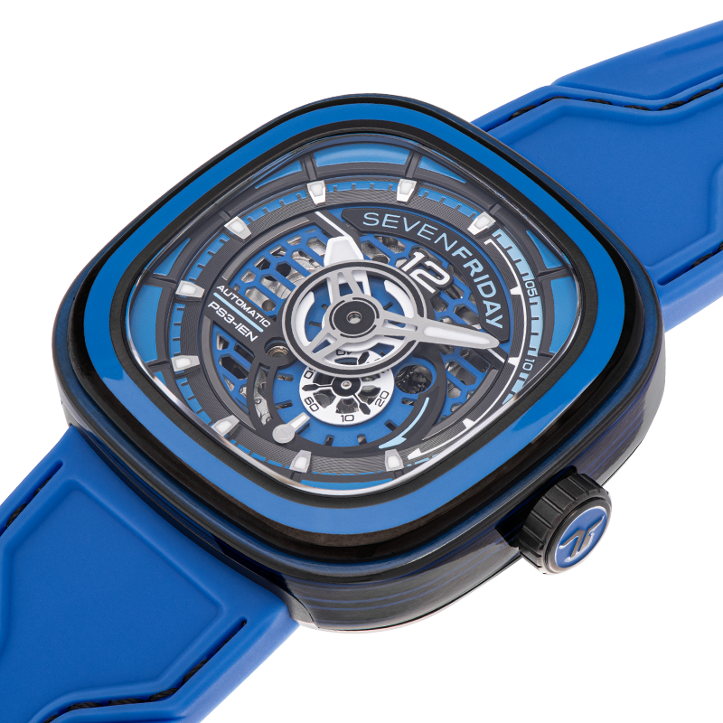 Shop SEVENFRIDAY PS3/04 "BLUE CARBON" | Red Army Watches Malaysia