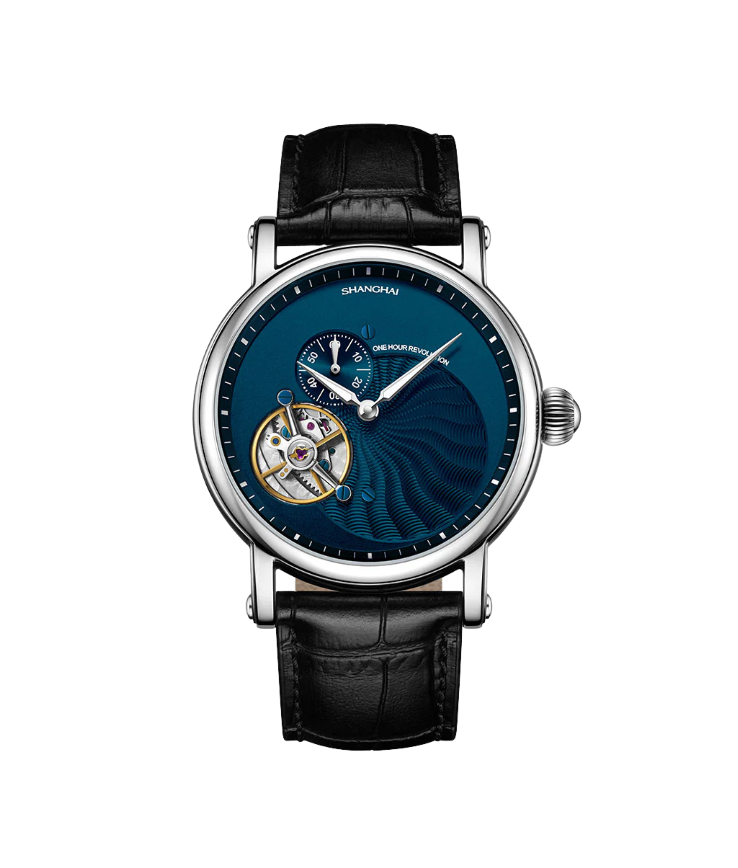 SHANGHAI WATCH THE BUND TIME TRACE BLUE - RED ARMY WATCHES – Red Army ...