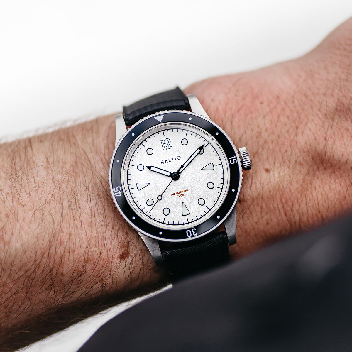 BALTIC AQUASCAPHE CLASSIC WHITE – Red Army Watches Malaysia