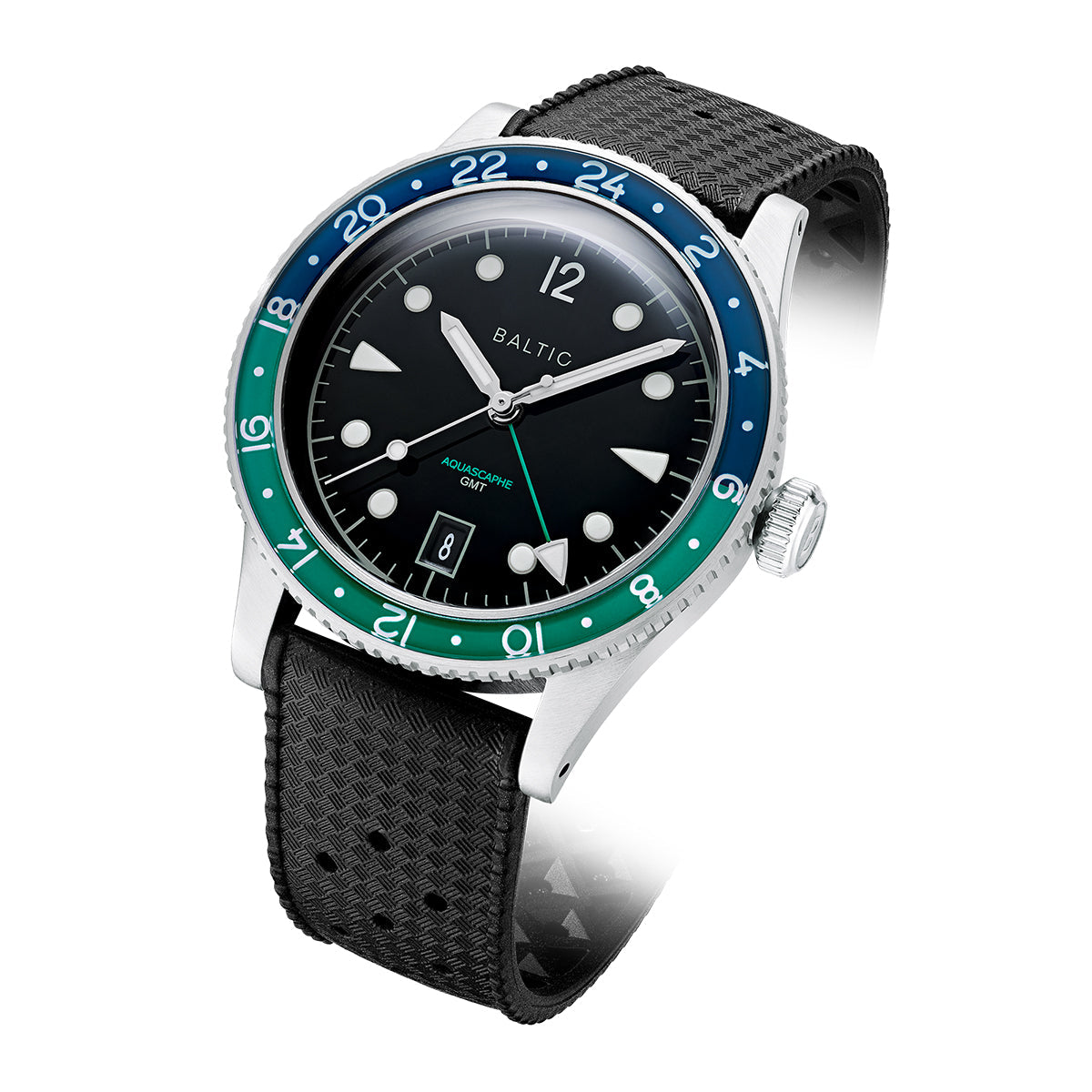 BALTIC AQUASCAPHE GMT GREEN – Red Army Watches Malaysia